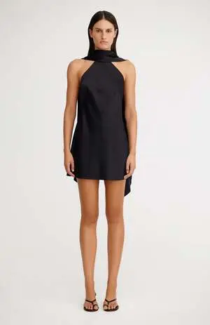 Significant Other Lucile Halter Mini Dress - Black