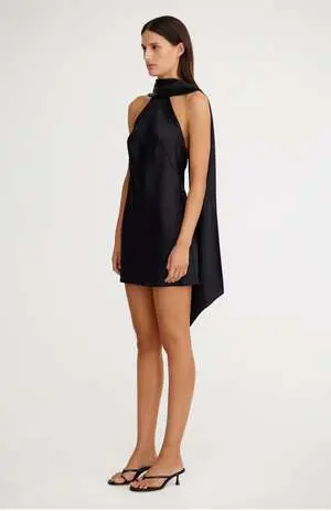 Significant Other Lucile Halter Mini Dress - Black