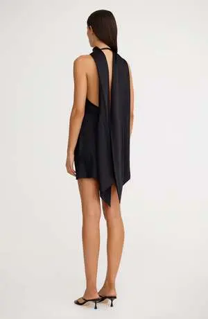 Significant Other Lucile Halter Mini Dress - Black