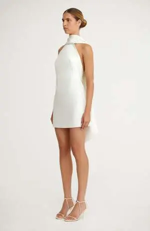 Significant Other Lucile Halter Mini Dress - Bone