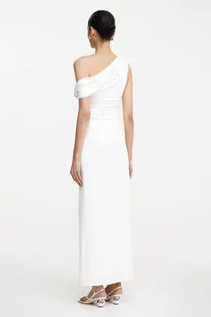 Significant Other Priya Jersey Midi Skirt - Chalk