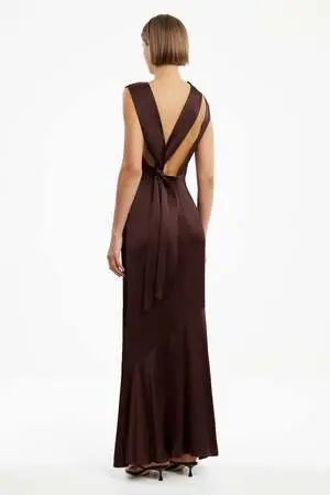 Significant Other Lana Maxi Dress - Chocolate