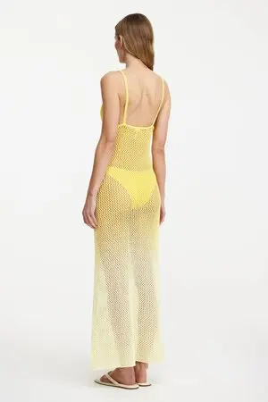 Significant Other Mesh-like Knitted Sheer Maxi Dress