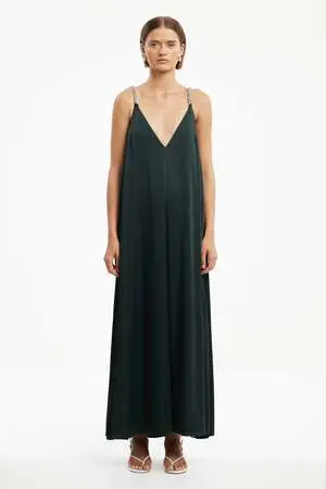 Significant Other SO ONLINE AU Abbey Trapeze Maxi Dress - Emerald