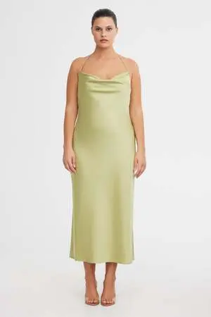 Significant Other Danika Cowl Dress - Matcha
