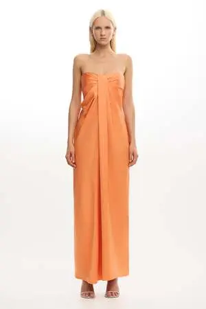 Orange Wrap Dresses