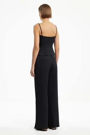 Significant Other Bodice Style Top With Satin Trim