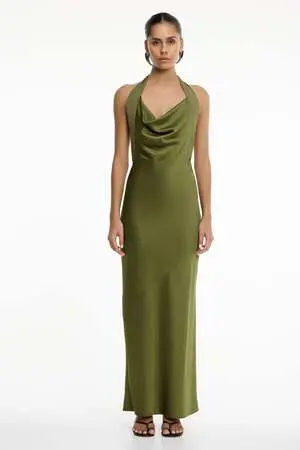 Significant Other Devlyn Halter Maxi Dress - Fern