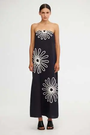 Significant Other Strapless Maxi Dress - Black