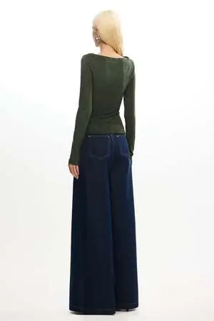 Significant Other Textured Long Sleeve Top