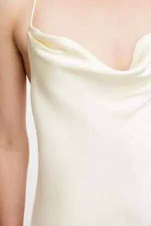 Significant Other Cowl Neck Midi Dress - Cream