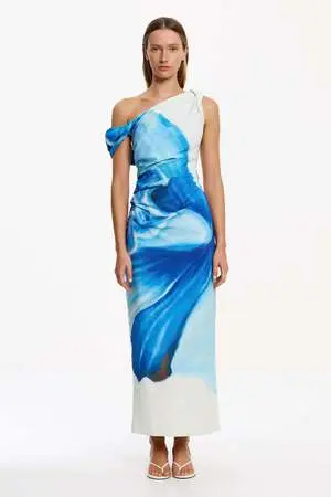 Significant Other Printed Midi Dress