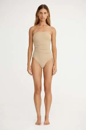 Significant Other Strapless One-piece Swimsuit - Gold