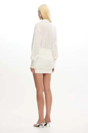 Significant Other Ariya Mini Shirt Dress - Ivory