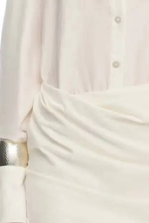 Significant Other Ariya Mini Shirt Dress - Ivory