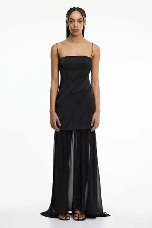 Significant Other Button Detailed Evening Dresses