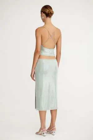 Significant Other Victoria Sequin Skirt