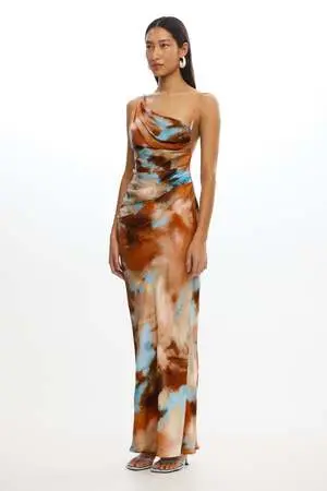 Significant Other Maxi Dress With Gold D-ring Straps