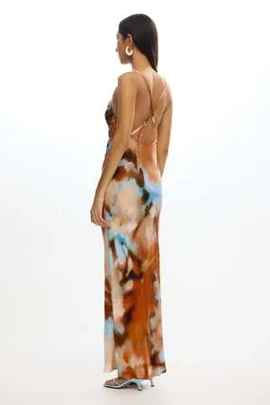 Significant Other Maxi Dress With Gold D-ring Straps