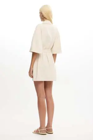 Significant Other Single-breasted Mini Dress With Pockets