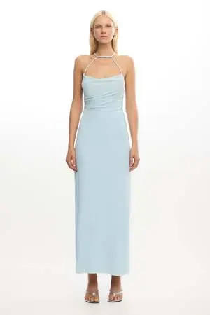 Significant Other Lex Midi Dress With Knot Strap Details