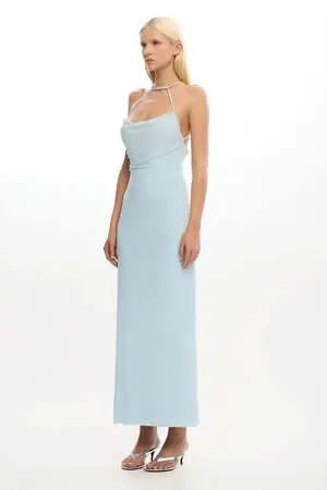 Significant Other Lex Midi Dress With Knot Strap Details
