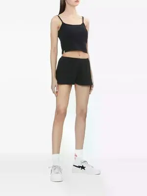 AAPE BY *A BATHING APE Heart-motif Cotton Shorts - Black