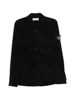 Stone Island Patch-pocket Overshirt - Black
