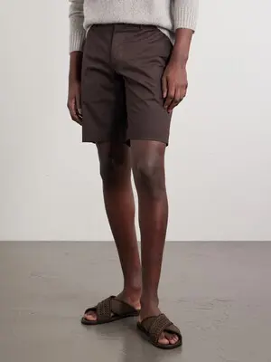 SLOWEAR Slim-fit Cotton-blend Gabardine Chino Shorts