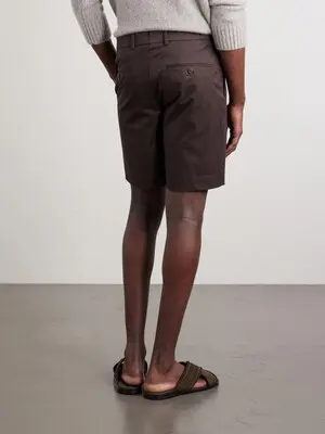 SLOWEAR Slim-fit Cotton-blend Gabardine Chino Shorts