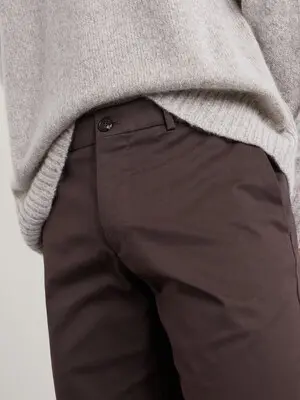 SLOWEAR Slim-fit Cotton-blend Gabardine Chino Shorts
