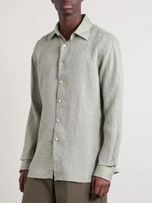 SLOWEAR Linen Shirt - Green