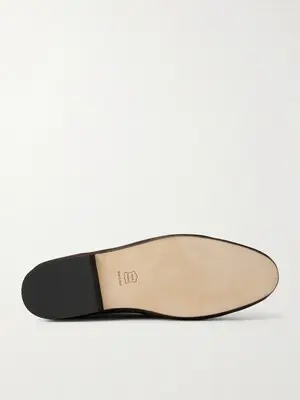 Rubinacci Suede Penny Loafers - Brown