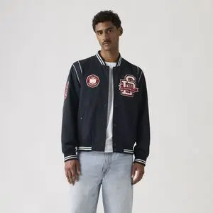 LEVI'S Varsity Patch Bomber Jacket - Navy