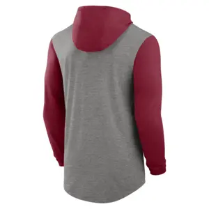 Nike Alabama Campus Legacy Dri-fit College Long-sleeve Hooded T-shirt - Grey