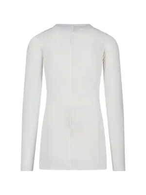 Rick Owens Viscose And Silk Blend T-shirt