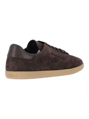 Zegna 232" Calfskin Sneakers - Brown