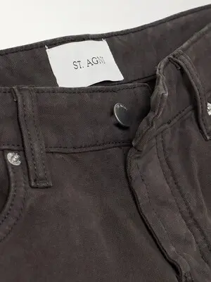 ST. AGNI 90s Low-rise Straight-leg Jeans - Brown