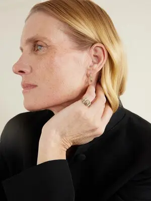 L’ATELIER NAWBAR Warrior Lock Diamond Earrings