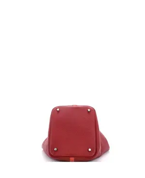 Hermès Mm Picotin Lock Bag Bicolor - Red