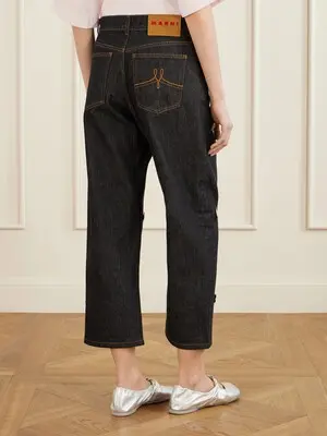Marni Appliquéd Straight-leg Jeans