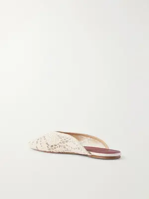 Magda Butrym Crochet Mules - Neutrals