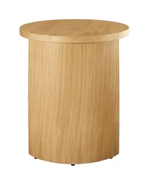 MODWAY Aspect Round Wood End Table
