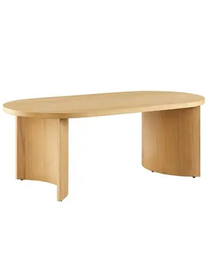 MODWAY Aspect Oval Wood Coffee Table