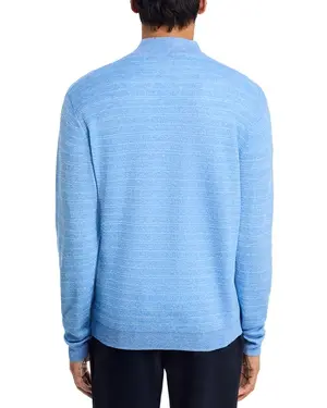 Peter Millar Crown Comfort Stripe Pullover Sweater - Blue Bird