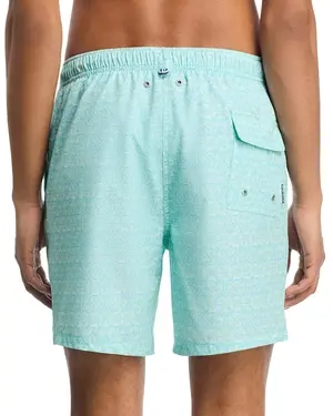 Peter Millar Tide Lines 7" Swim Trunks