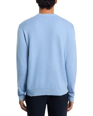 Peter Millar Coolspun Lite Textured Crewneck Sweater - Cloudy Blue