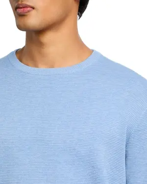Peter Millar Coolspun Lite Textured Crewneck Sweater - Cloudy Blue