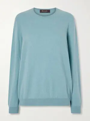 Loro Piana Sergio Cashmere Sweater - Blue