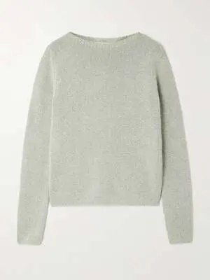 Auralee Mélange Cashmere And Silk-blend Sweater